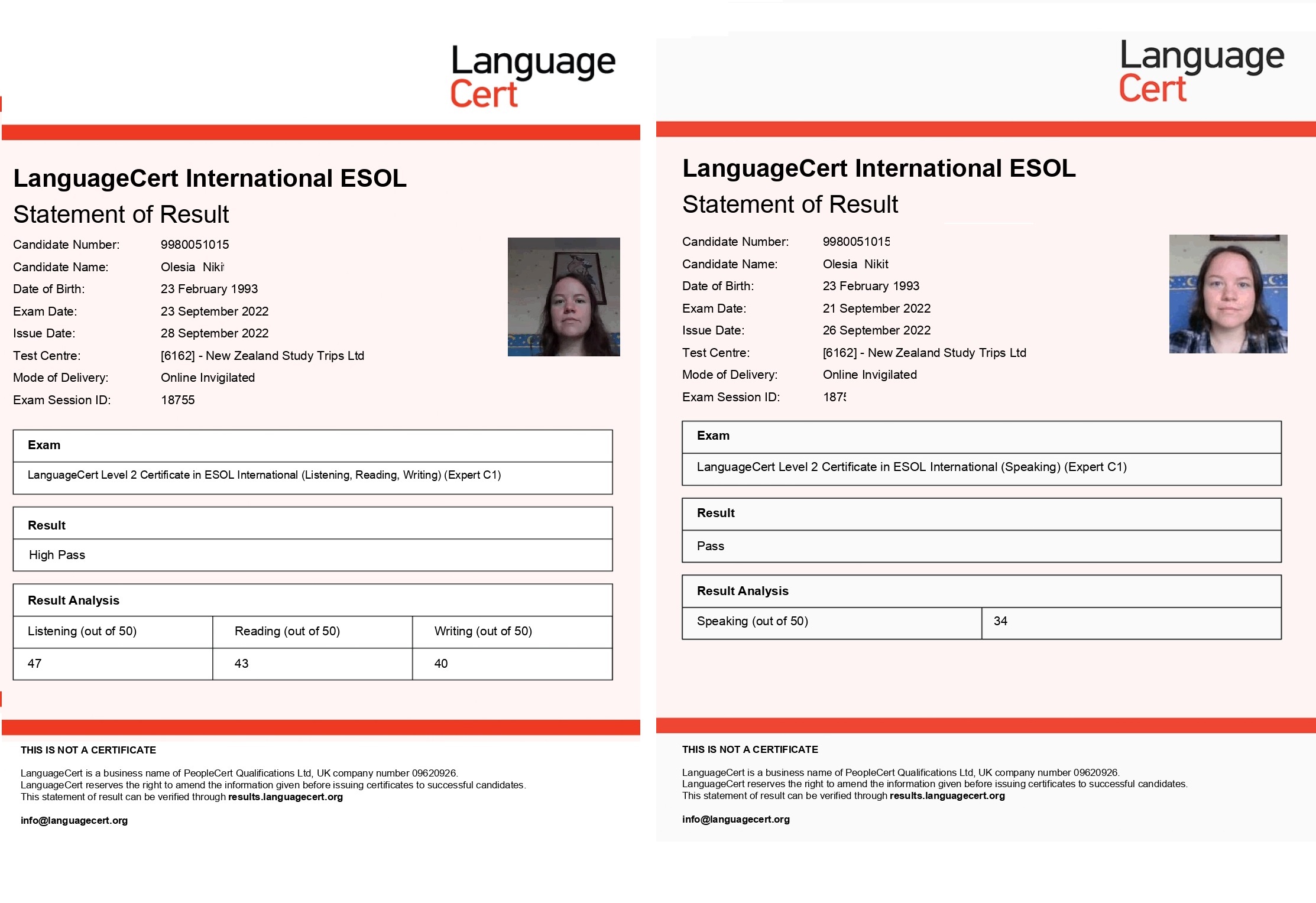 Отзыв Олеси из Москвы, нашей студентки LanguageCert - NZ Study Trips