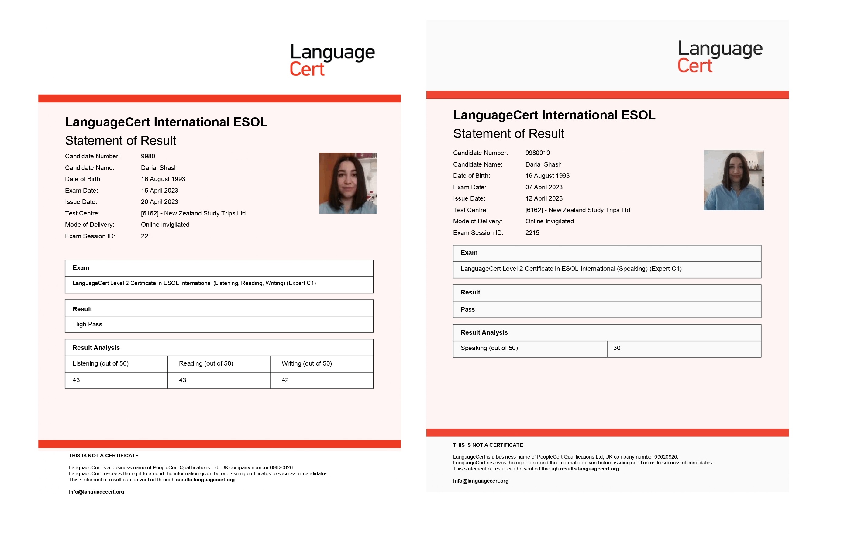 Отзыв Дарьи из г. Екатеринбурга, студентки LanguageCert - NZ Study Trips